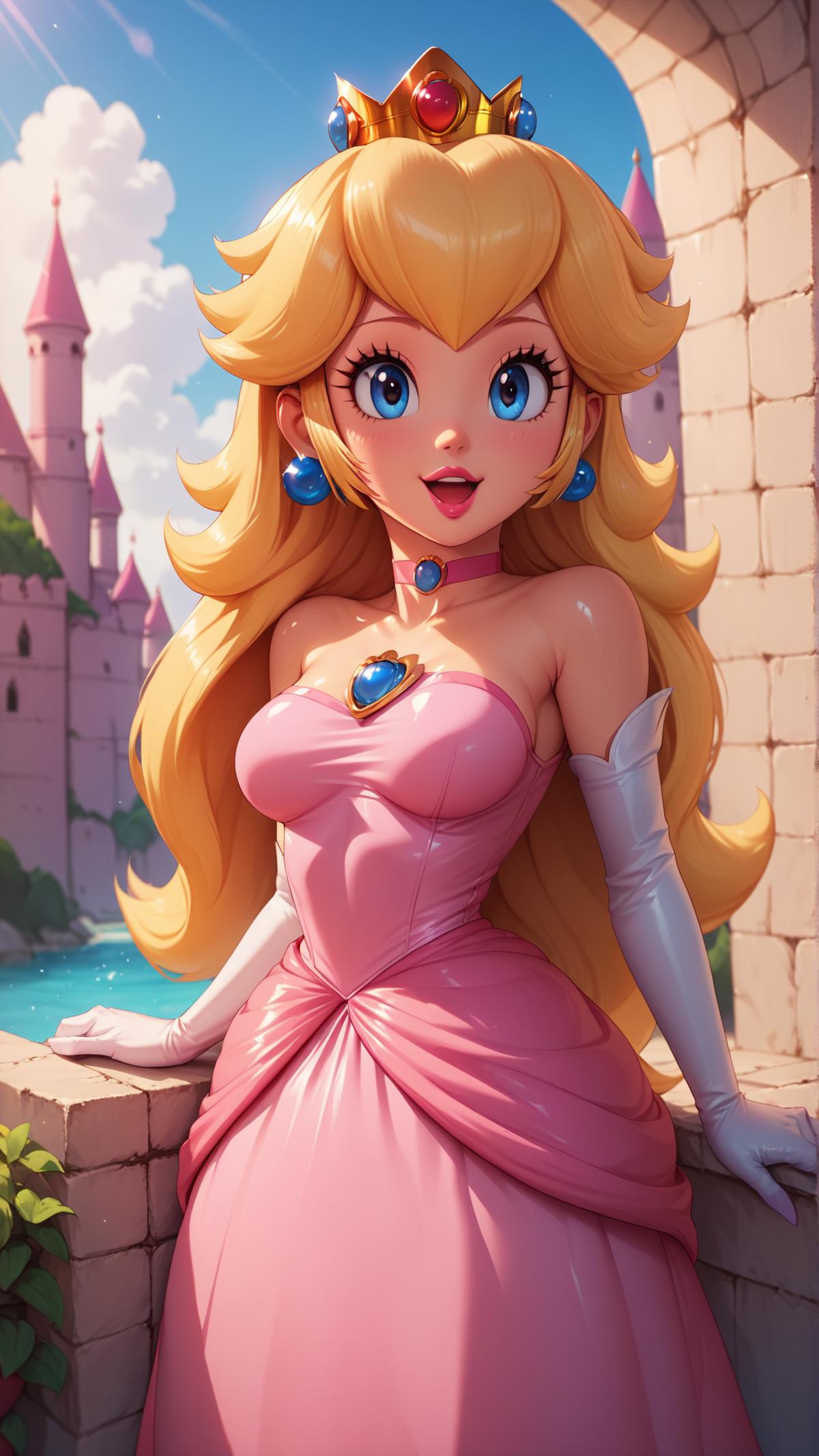 Princess Peach [Shiny Style] - v2.0 Showcase | Civitai