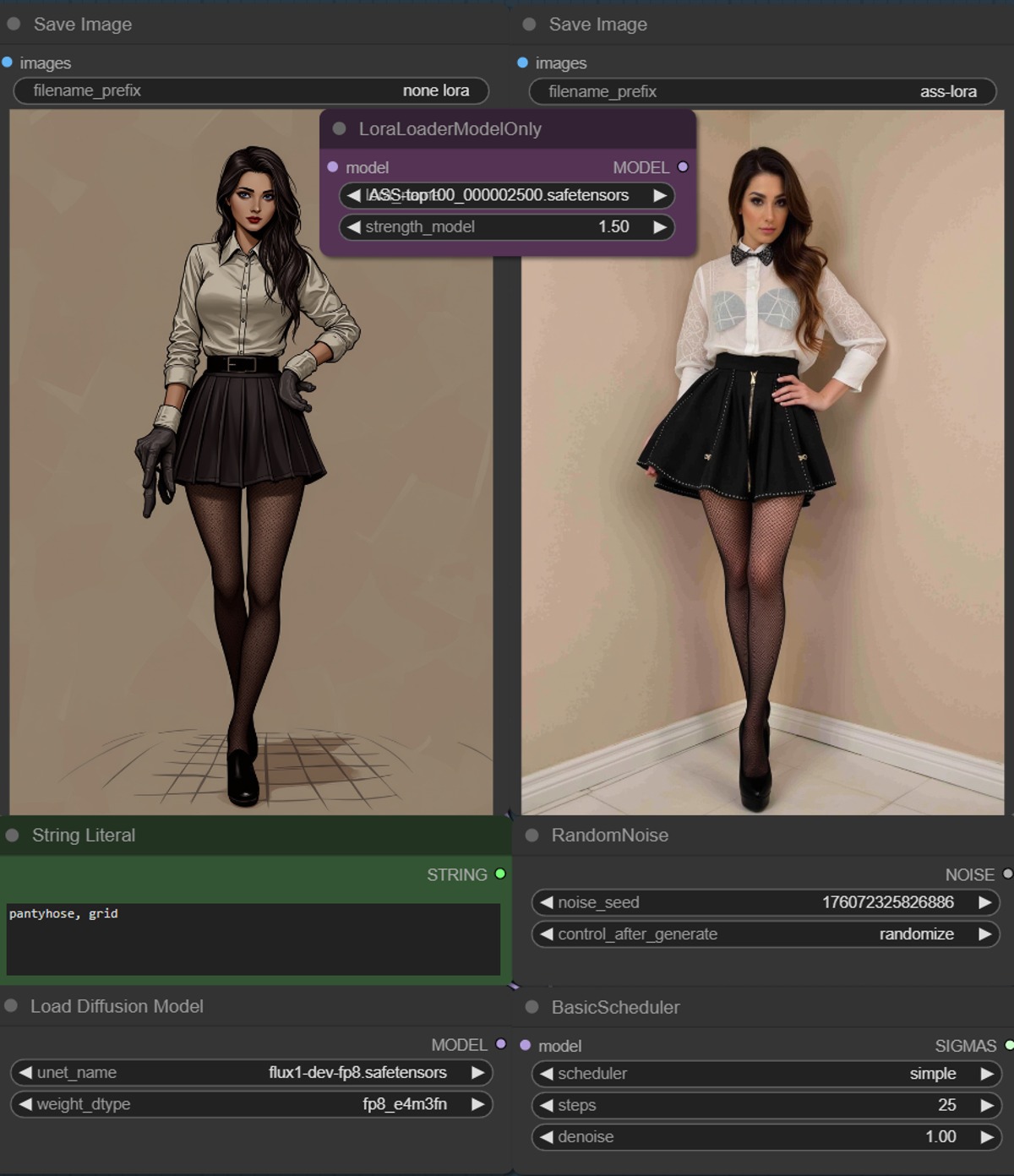 Lomparison Lora (FLUX.1 ComfyUI Workflows) - v1.0 | Flux Workflows | Civitai