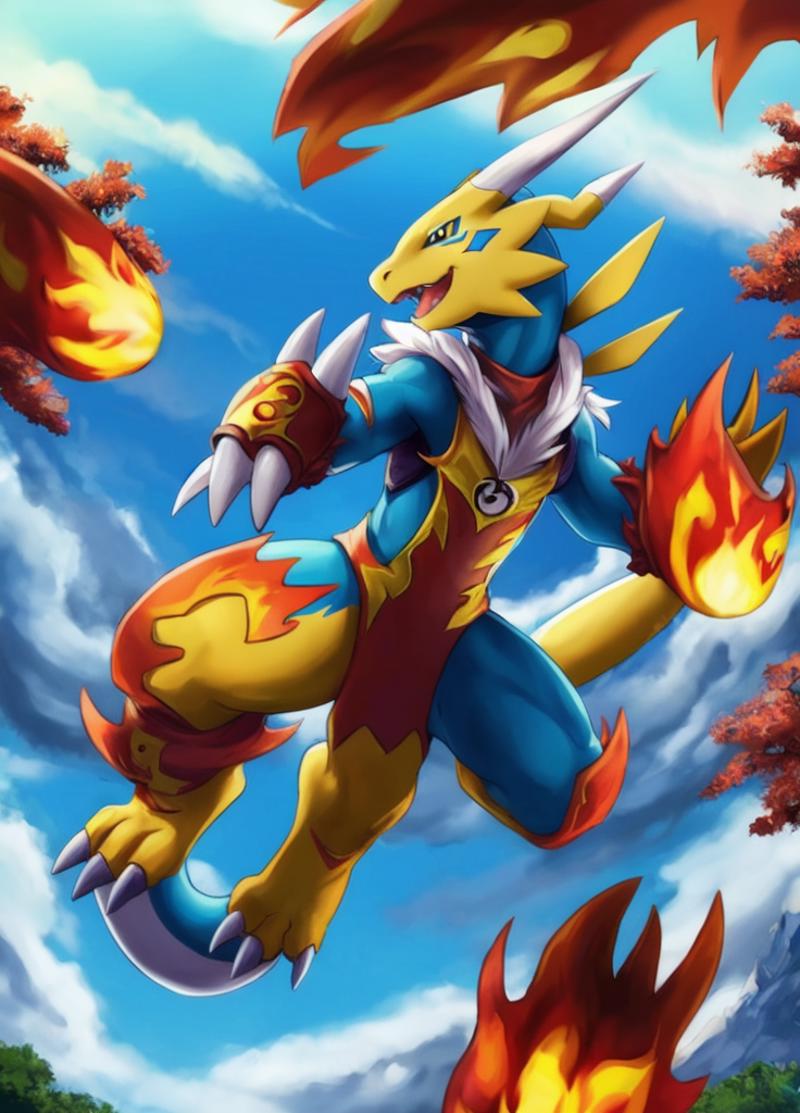 Digimon Flamedramon Wallpaper