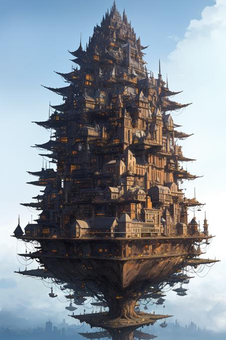 As_Floating buildings 浮空城 - v1.0 | Stable Diffusion LoRA | Civitai