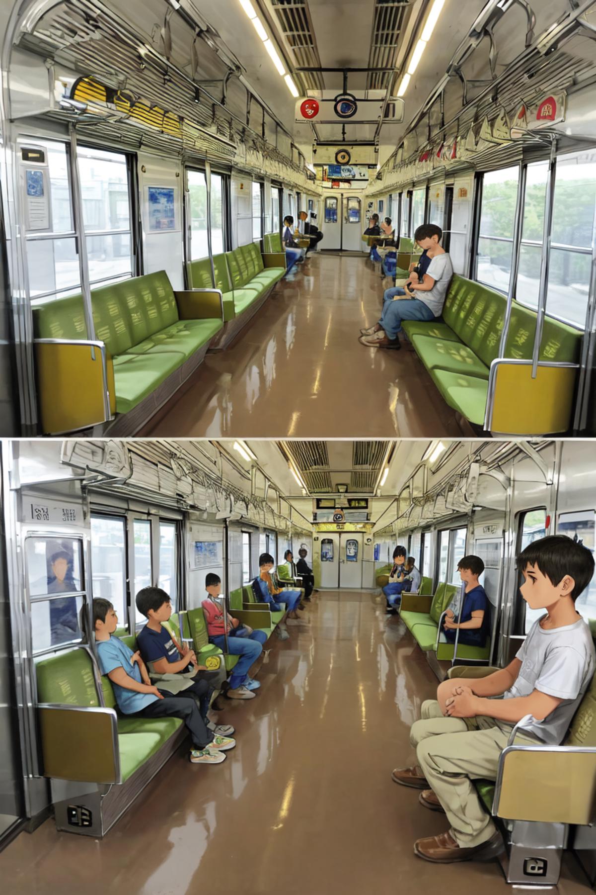 JR East 205 series / train interior - v1.0 | Stable Diffusion LoRA ...