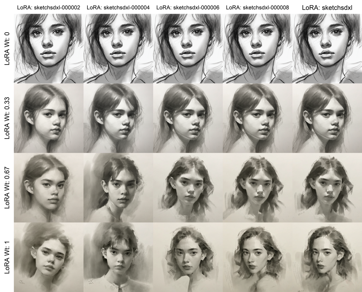 素描 - v1.0 | Stable Diffusion XL LoRA | Civitai