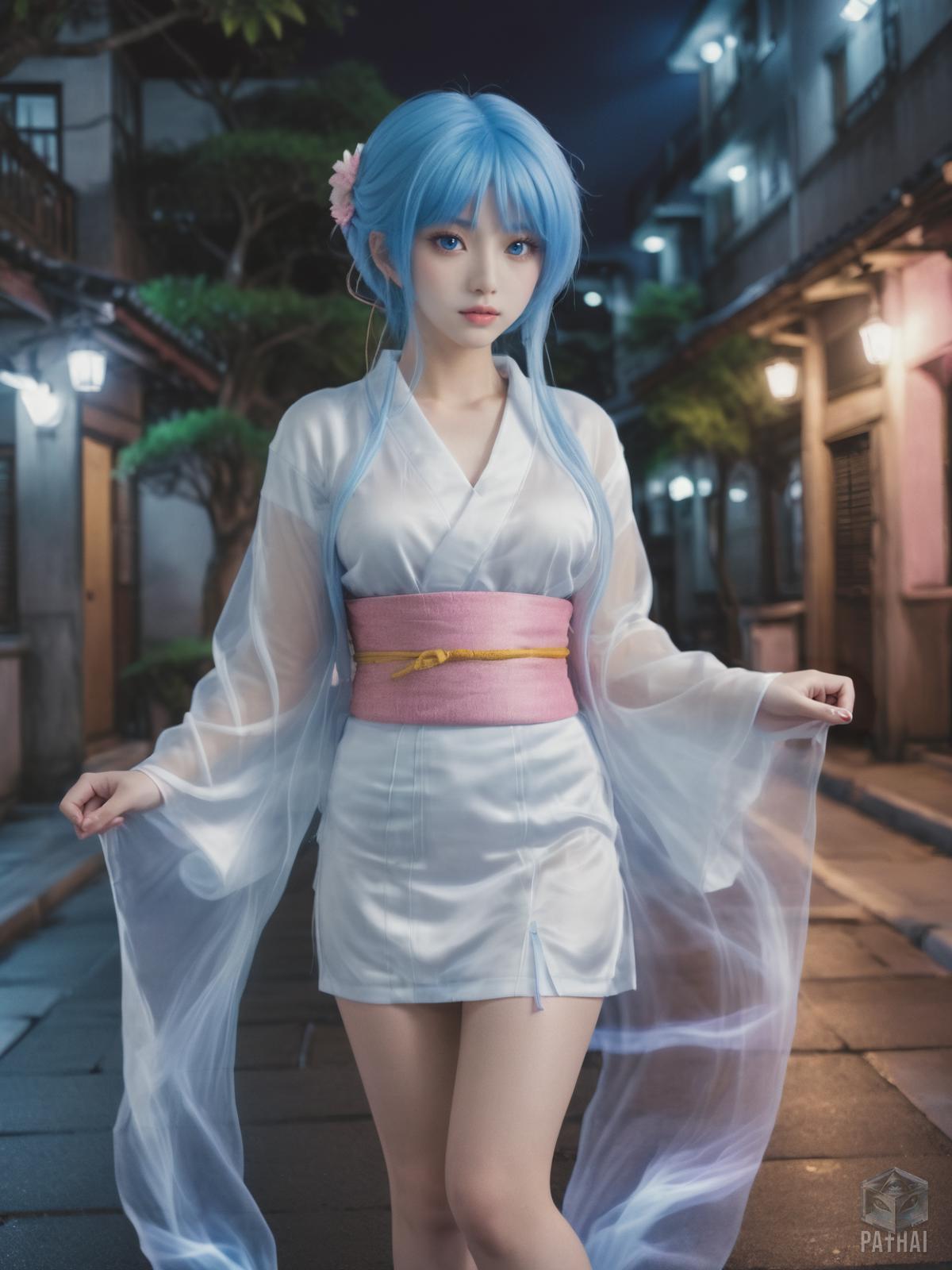 Yukime - Snow spirit from manga (Igoku Sensei Nūbē) - [SDXL & SD1.5 ...