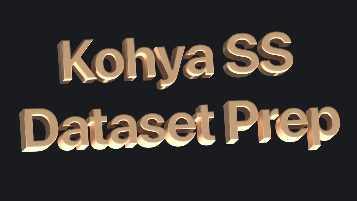 Kohya_SS WebUI Dataset Preparation: Beginner's Guide | Civitai