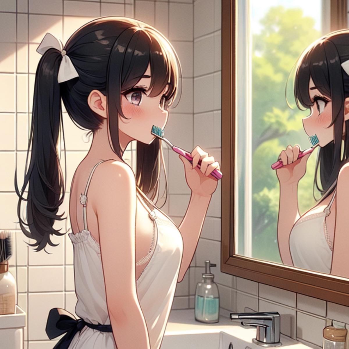 girl like brush teeth - v1.0 | Stable Diffusion LoRA | Civitai