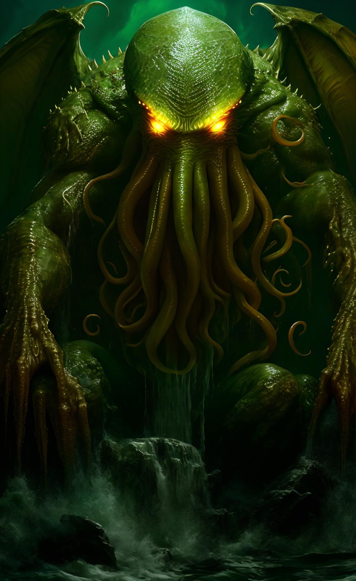 The Great Cthulhu - Character LoRA - beta3-clipskip1 | Stable Diffusion ...