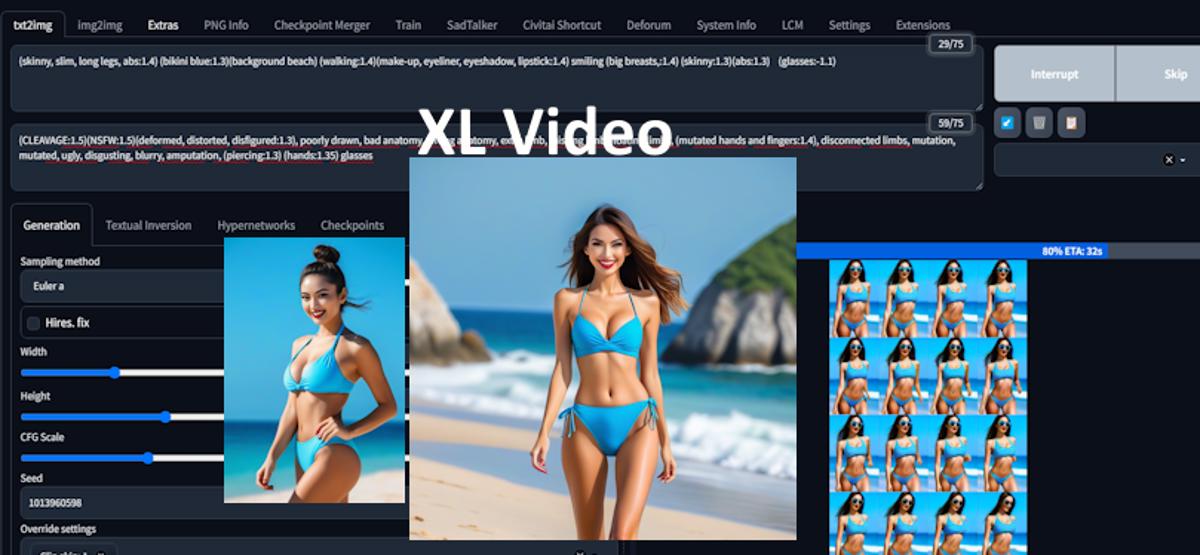 Stabled Diffusion : XL Videos with animateDiff and A1111 | Civitai