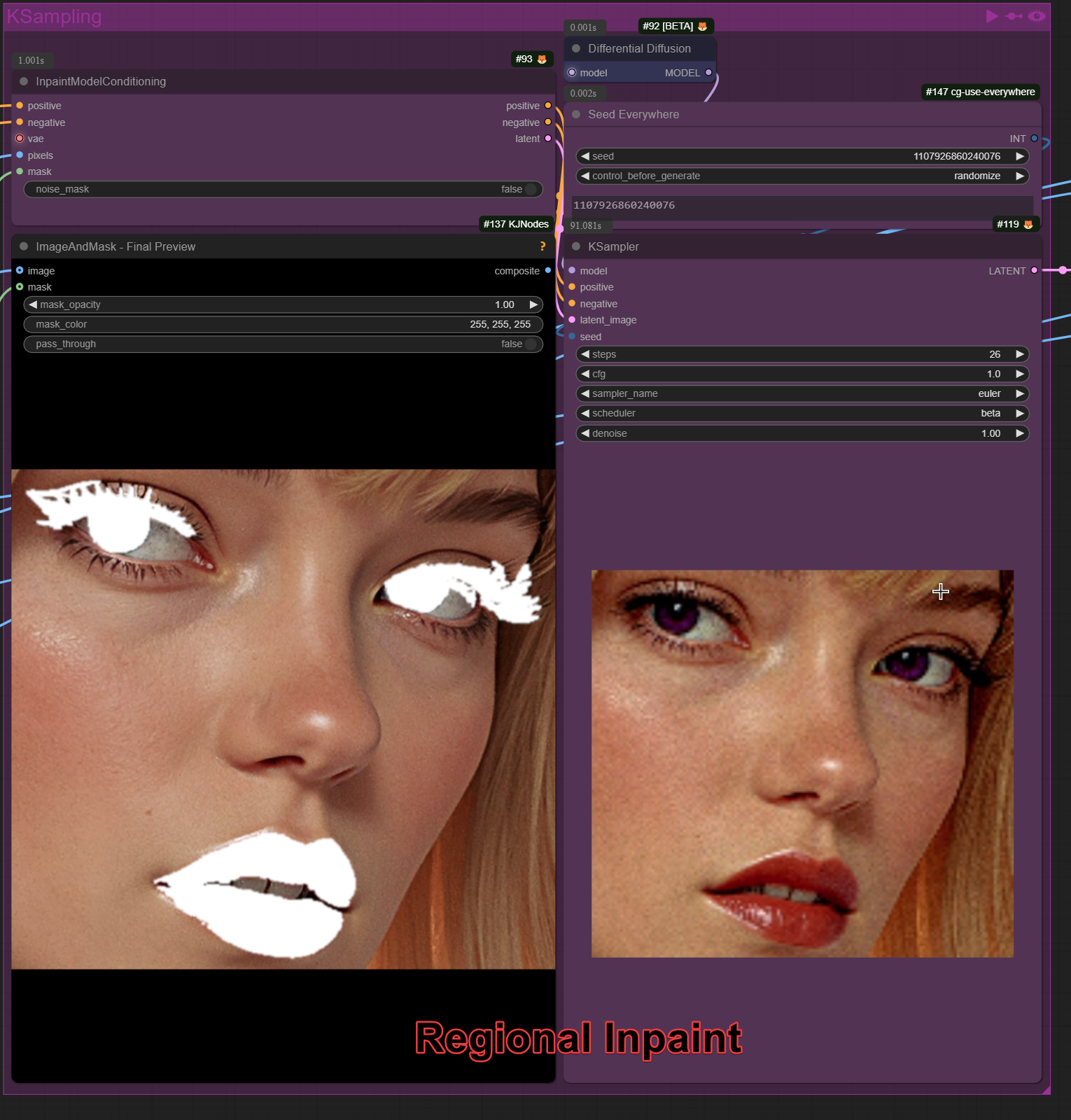 FLUX.1-Fill-dev. [Inpaint->Regional Inpaint->Outpaint]. 3 in 1. [Flux ...