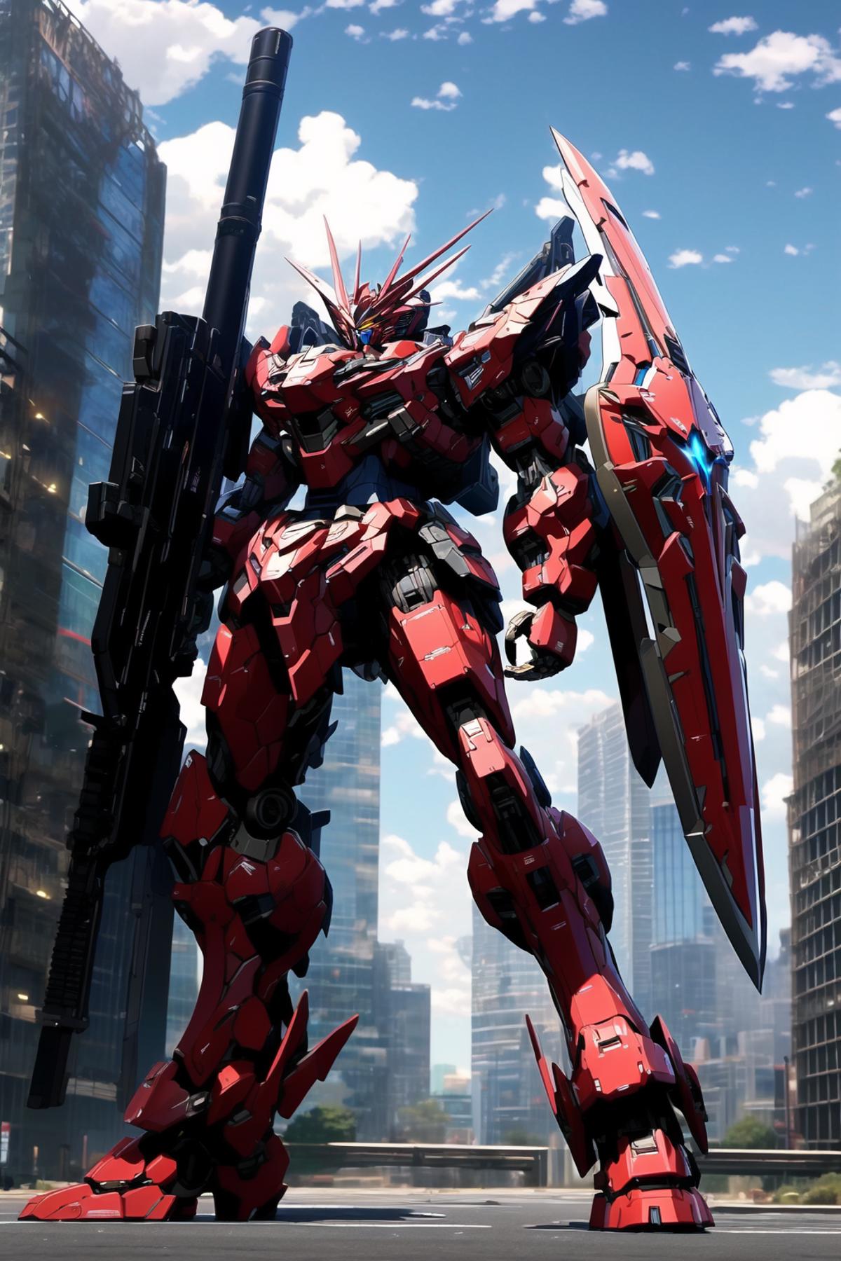 Super robot diffusion(Gundam, EVA, ARMORED CORE, BATTLE TECH like mecha lora) - v3.5 | Stable ...