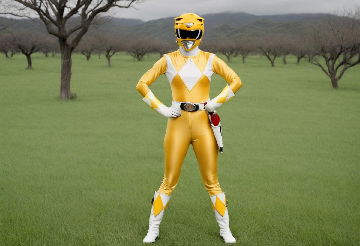 Yellow Power Ranger - v2.0 | Stable Diffusion LoRA | Civitai