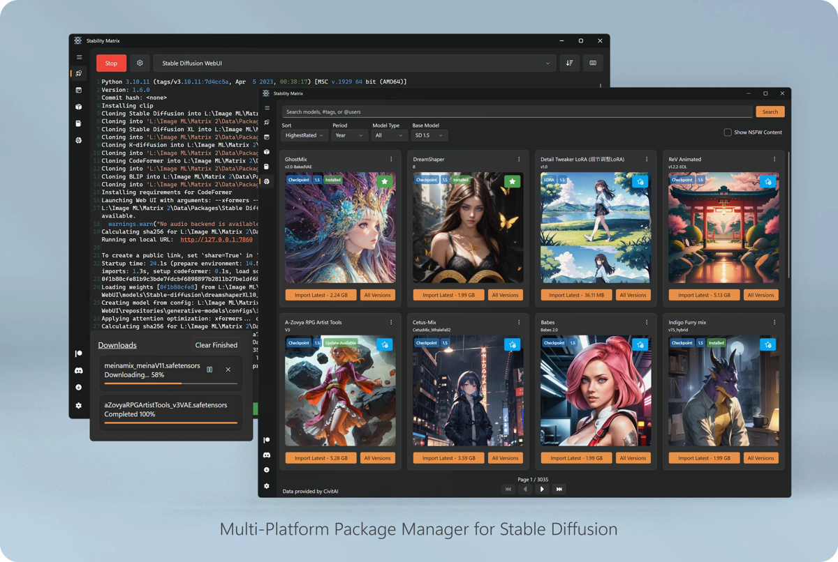 Stability Matrix: Enhancing Stability Diffusion with Ease | Civitai