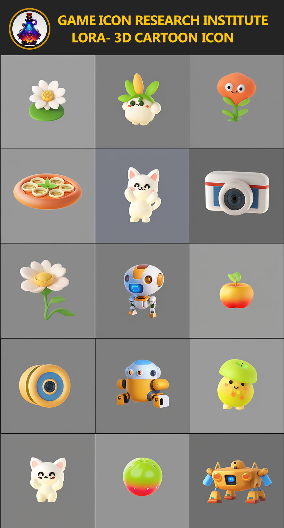 GameIconResearch_3d_Lora - v1.0 | Stable Diffusion LoRA | Civitai
