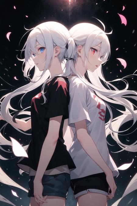 Anime Back To Back Pose