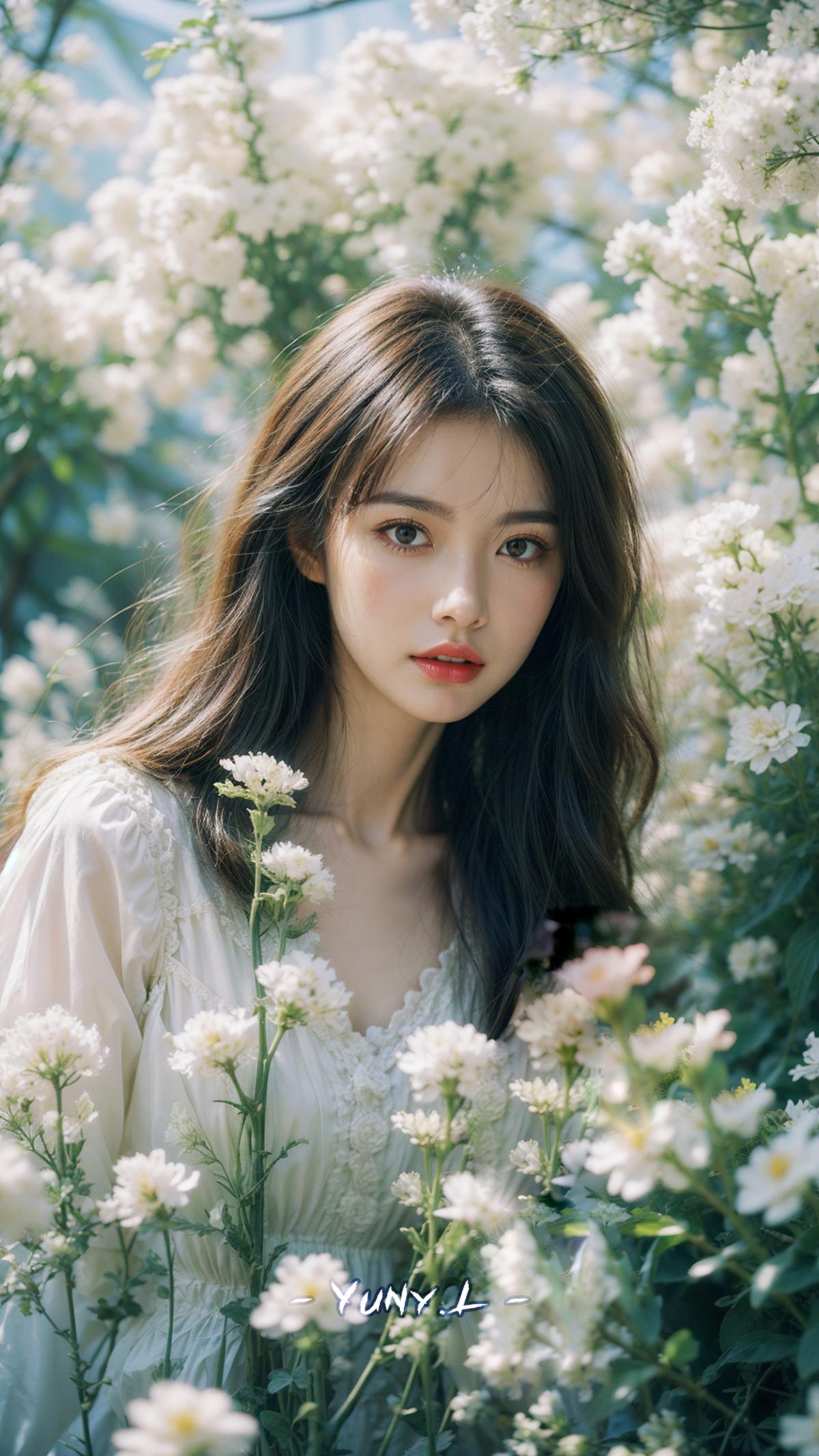 YUNY_ Beautiful Snow Amidst the Blooming Flowers - v1.0 | Stable ...