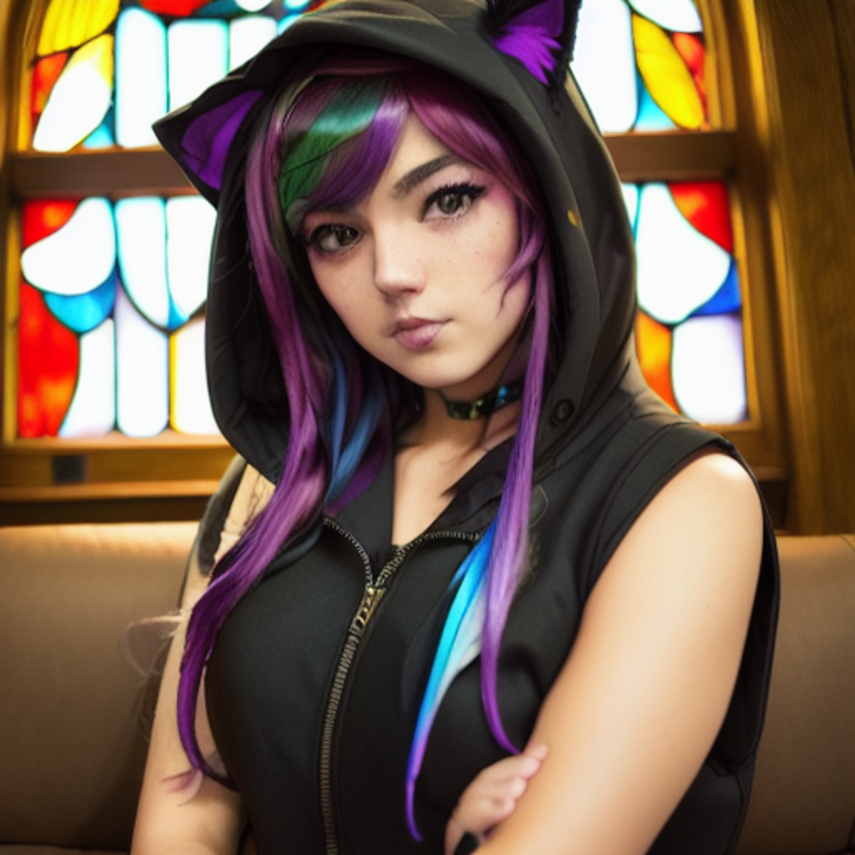 Neko Hoodie - v1.0 | Stable Diffusion LoRA | Civitai