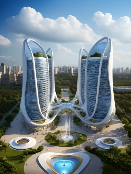 JJ's Building style - Curvy Architecture（Stable Diffusion モデル）のダウンロード ...