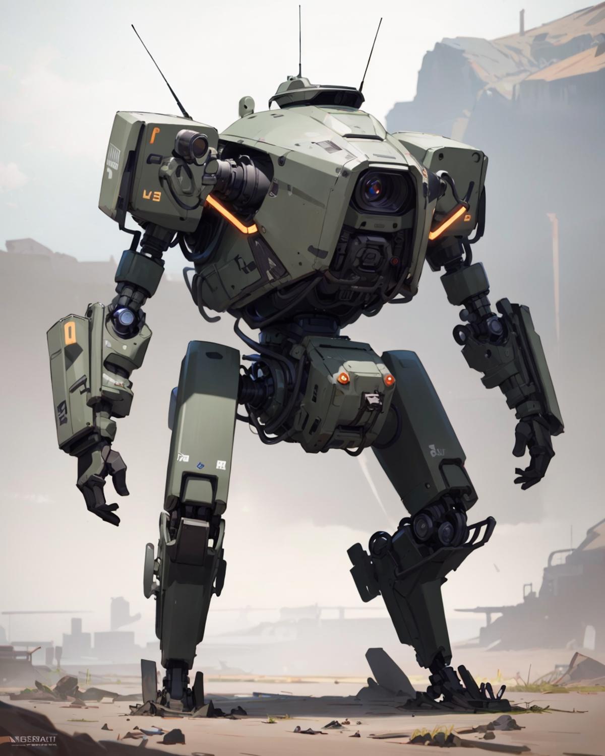 Battle robot - v1.0 non-humanoid robot