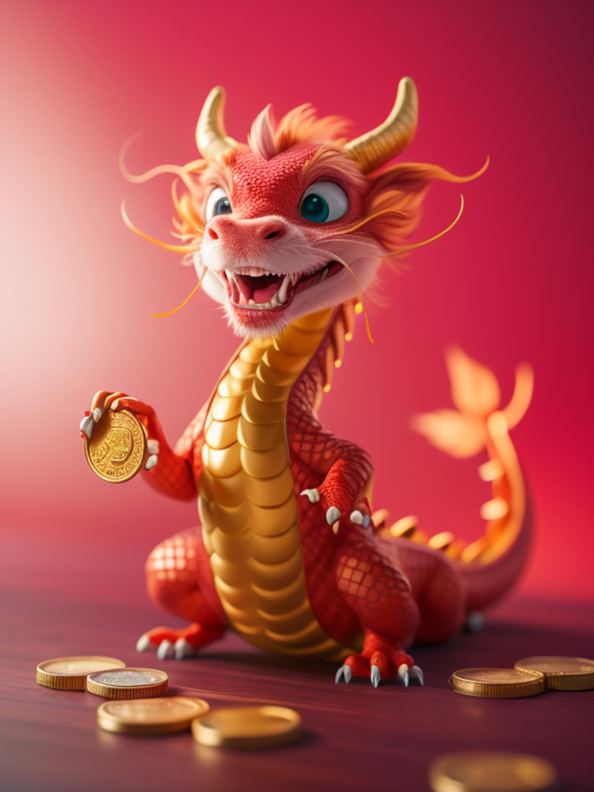 【Lunar New Year】Chinese dragon IP 3D cute IP design - v1.0 | Stable ...