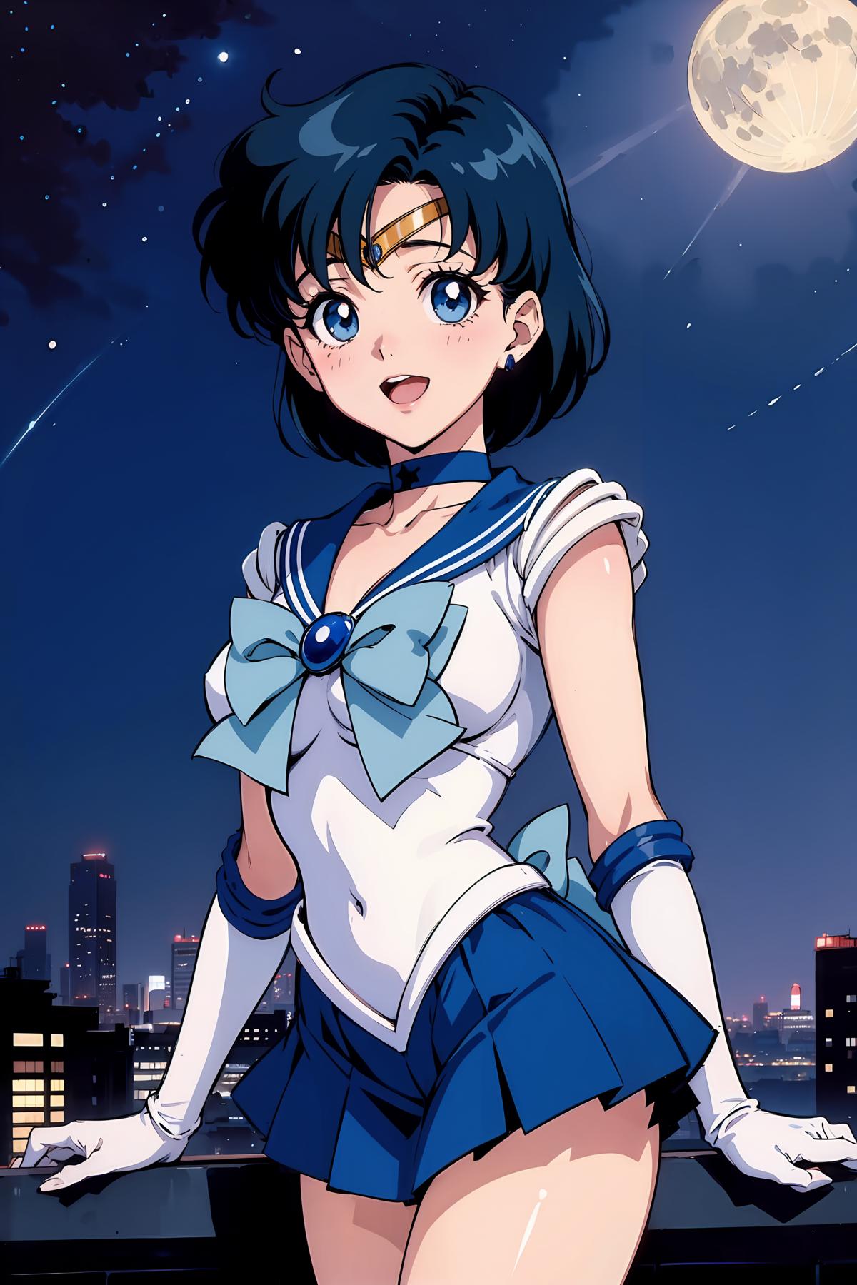 Sailor Mercury / Ami Mizuno (Sailor Moon) - Lora - v1.0 | Stable Diffusion LoRA | Civitai