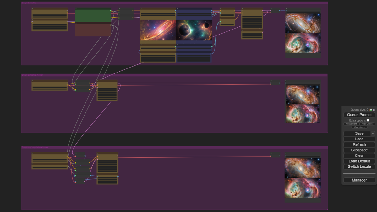 txt2img+img2img+ControlNet Base+Lora+Refiner+Upscale FusionDraw9257 ...