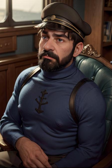 Tintin Movie Captain Haddock