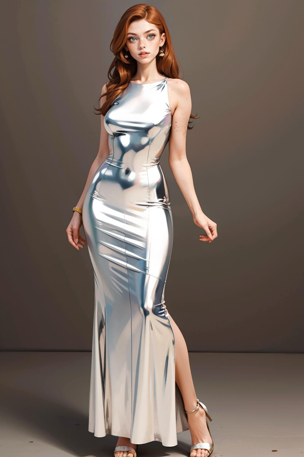 Chrome Dress - v1.0 | Stable Diffusion LoRA | Civitai