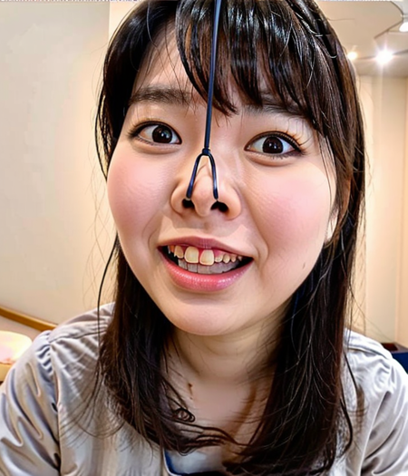AI Image Creation girl with a wide open nose(best quality, - AIEasyPic