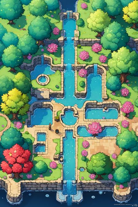 蔚蓝Blue2D游戏地图Game map - ComfyUI Cloud