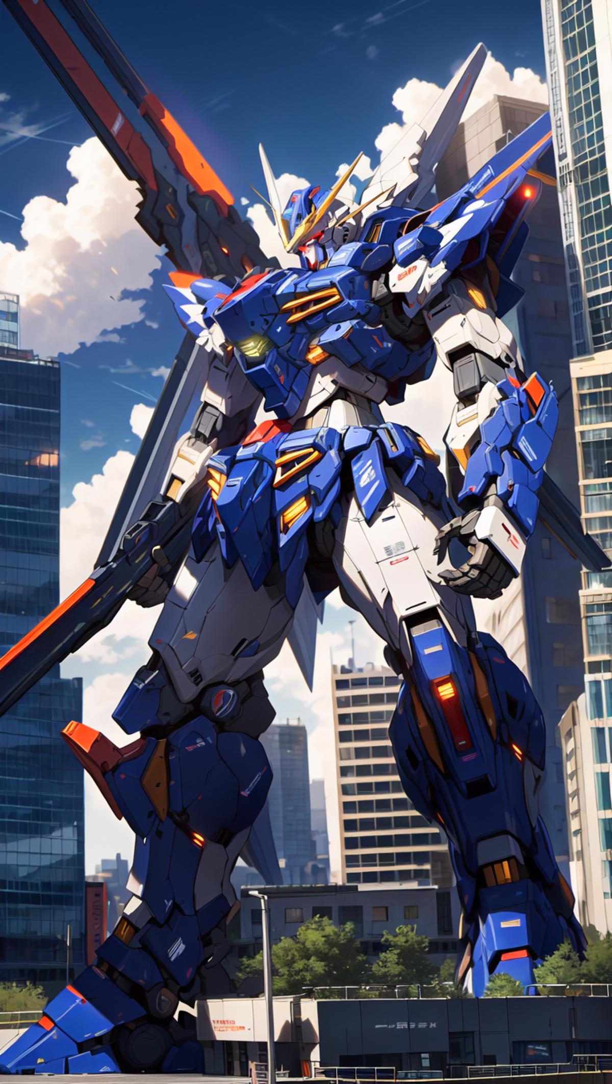 Super robot diffusion(Gundam, EVA, ARMORED CORE, BATTLE TECH like mecha lora) - v2.5 | Stable ...