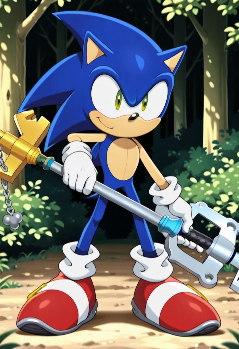 Sonic with a Keyblade | Civitai