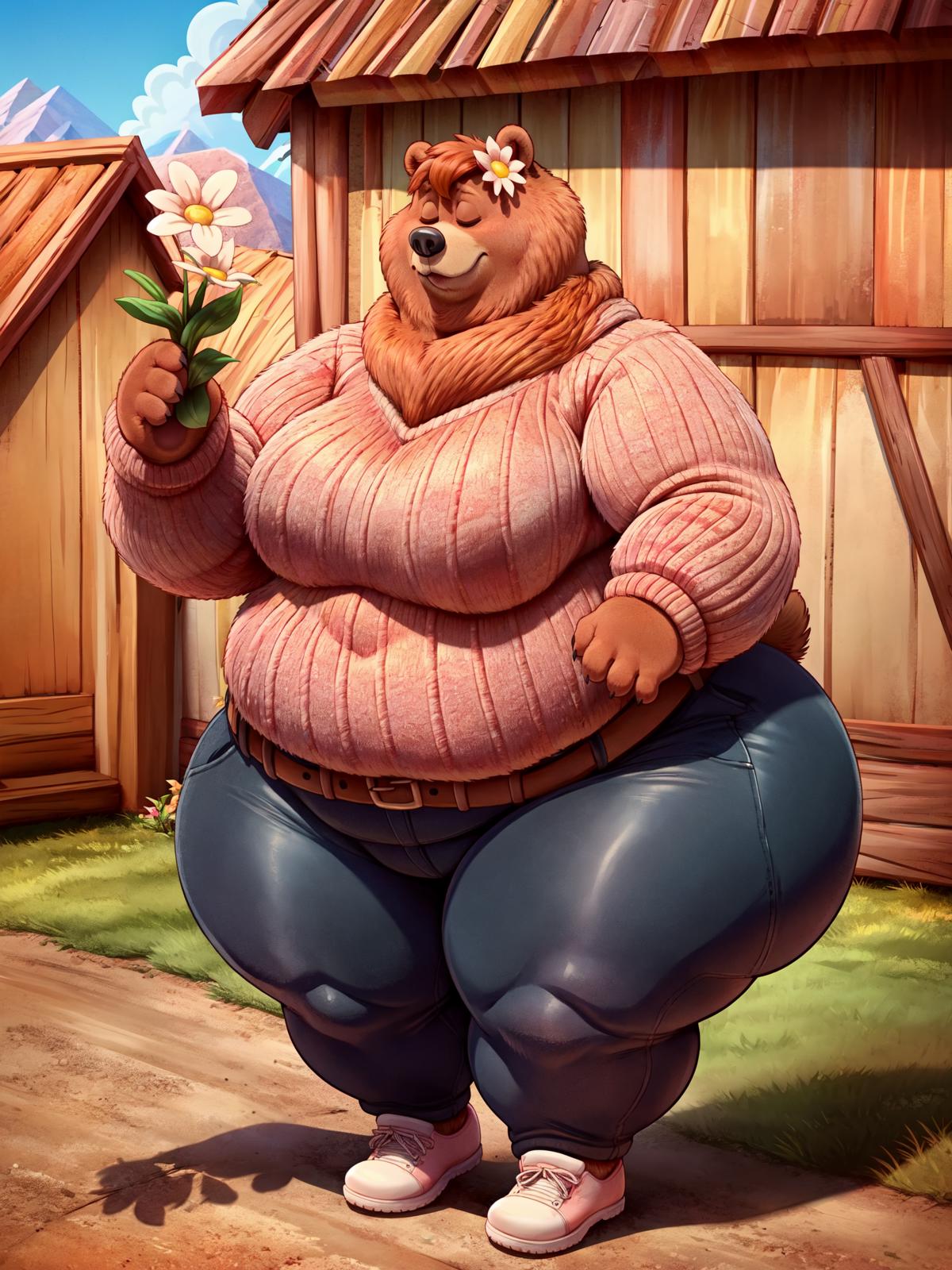 She-Bear - Grizzy & Lemmings - V1 - Fluffyrock | Stable Diffusion LoRA | Civitai