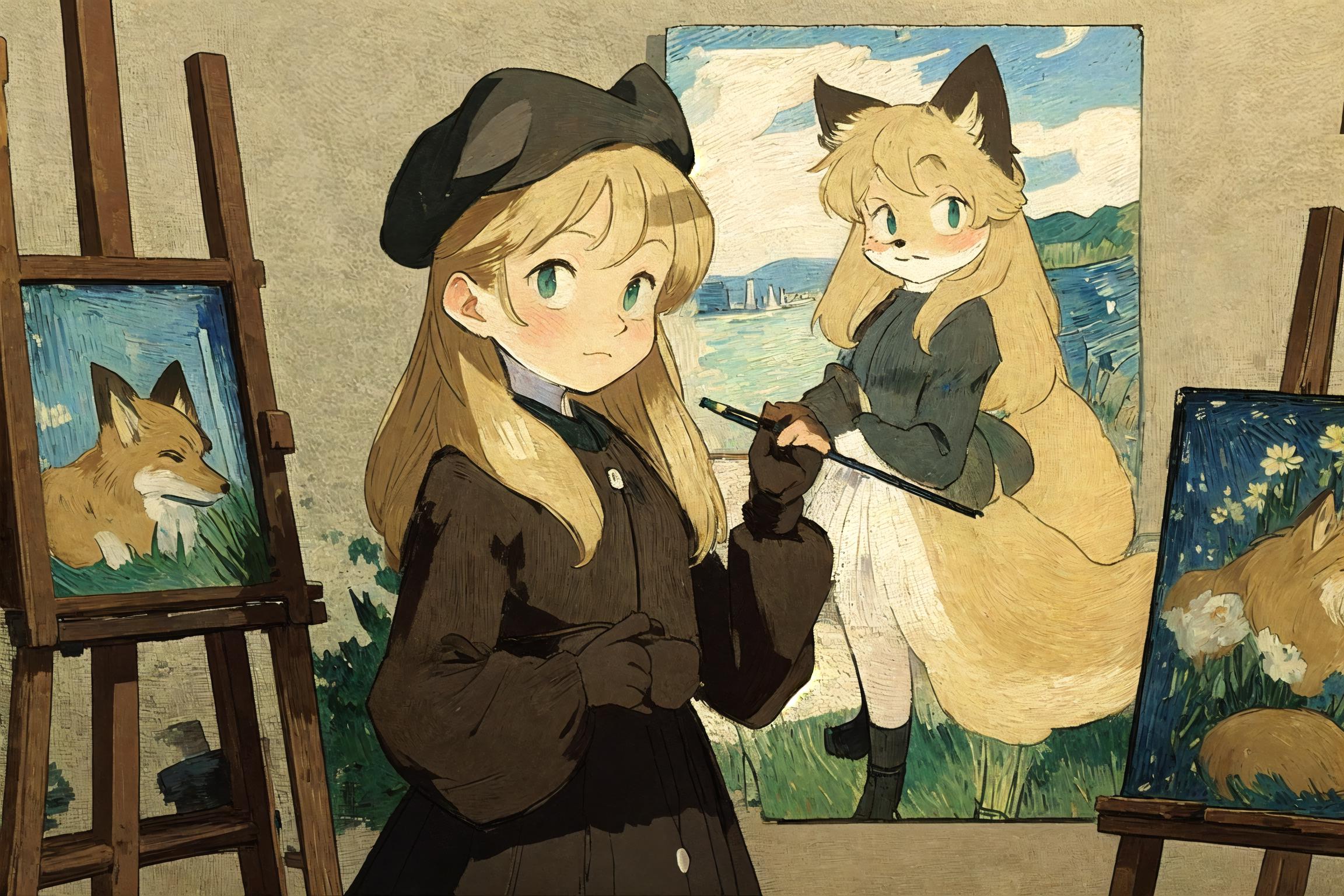 Averi (fiddleafox) images generated with AI