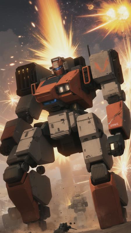 Super robot diffusion(Gundam, EVA, ARMORED CORE, BATTLE TECH like mecha lora) - v1.0 | Stable ...