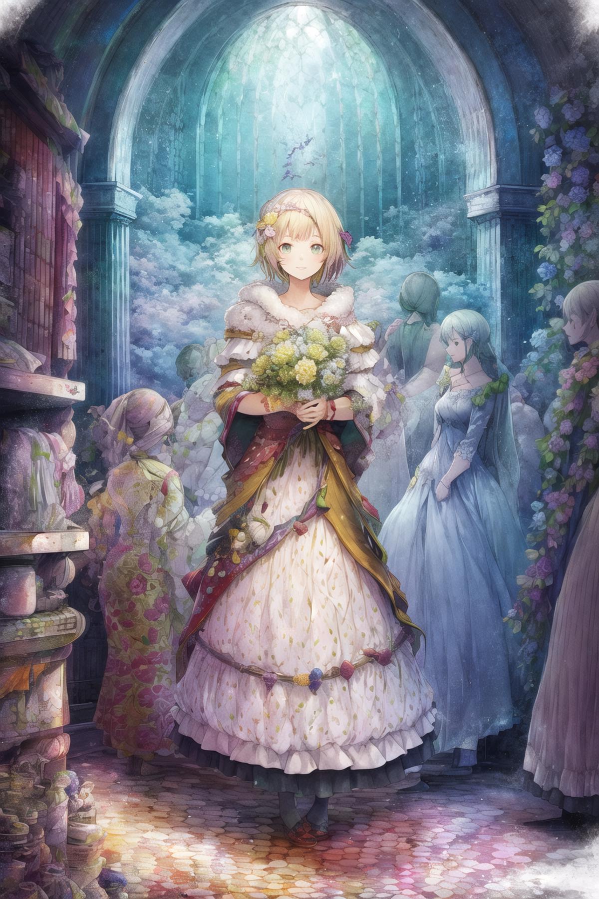 古早水彩画风_(A vintage painting style) - v0.5 | Stable Diffusion LoRA | Civitai