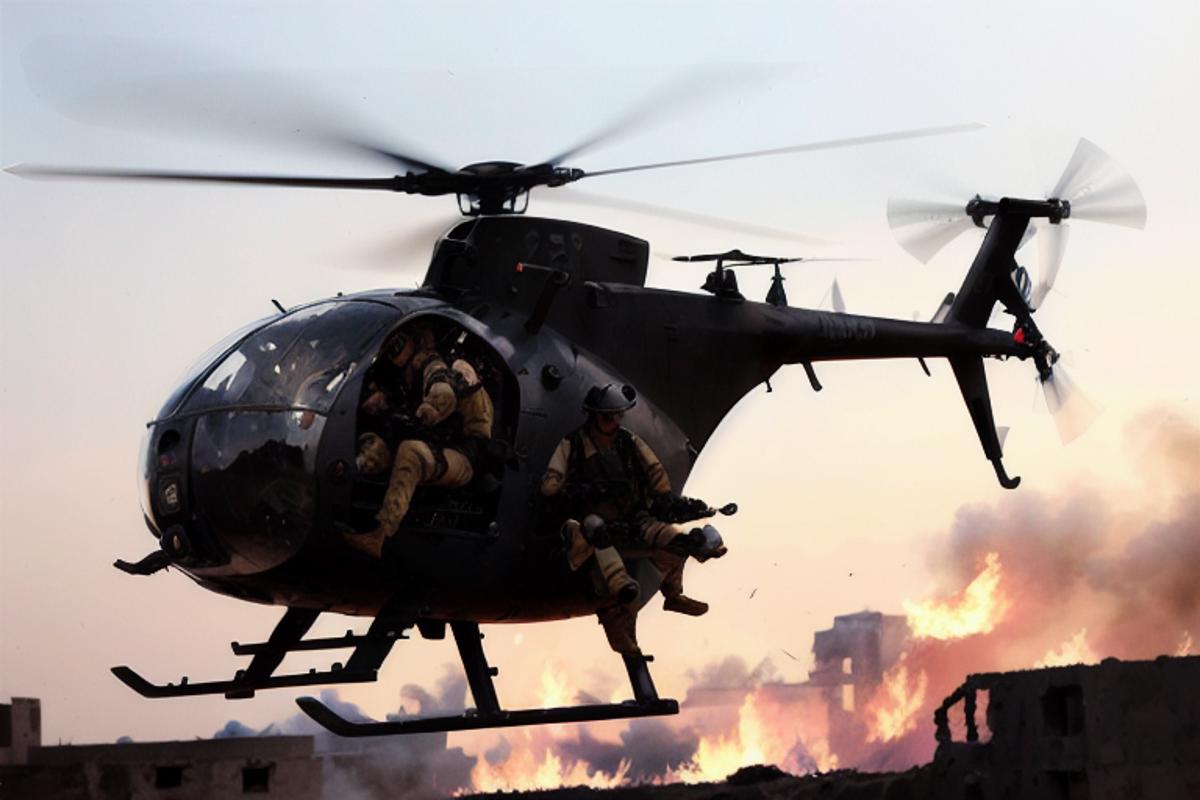 MH-6 Little Bird (1963) - v1.0 | Stable Diffusion LoRA | Civitai