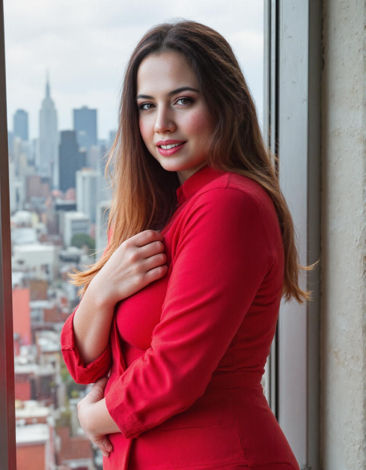 Graceful woman in office | Civitai