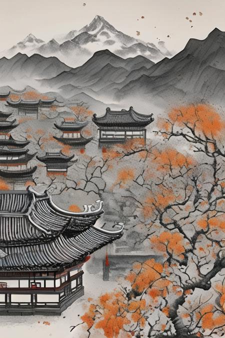 柿柿如意 | 水墨风 - v1.0 | Stable Diffusion LoRA | Civitai