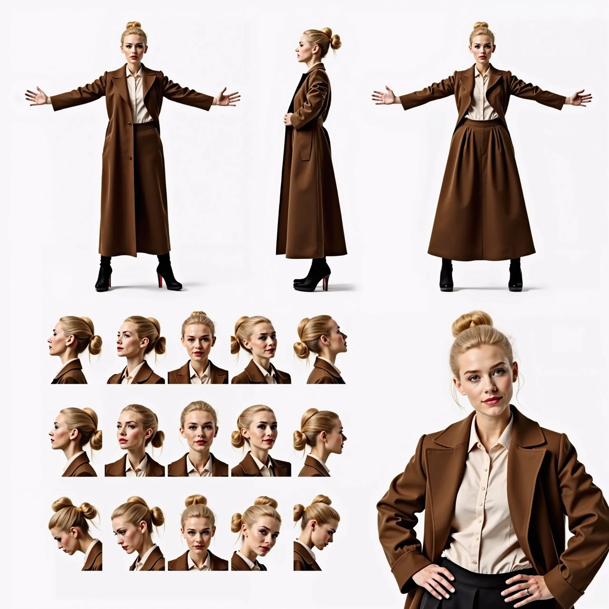 Flux Character Sheet Generator for LoRA Training | Civitai