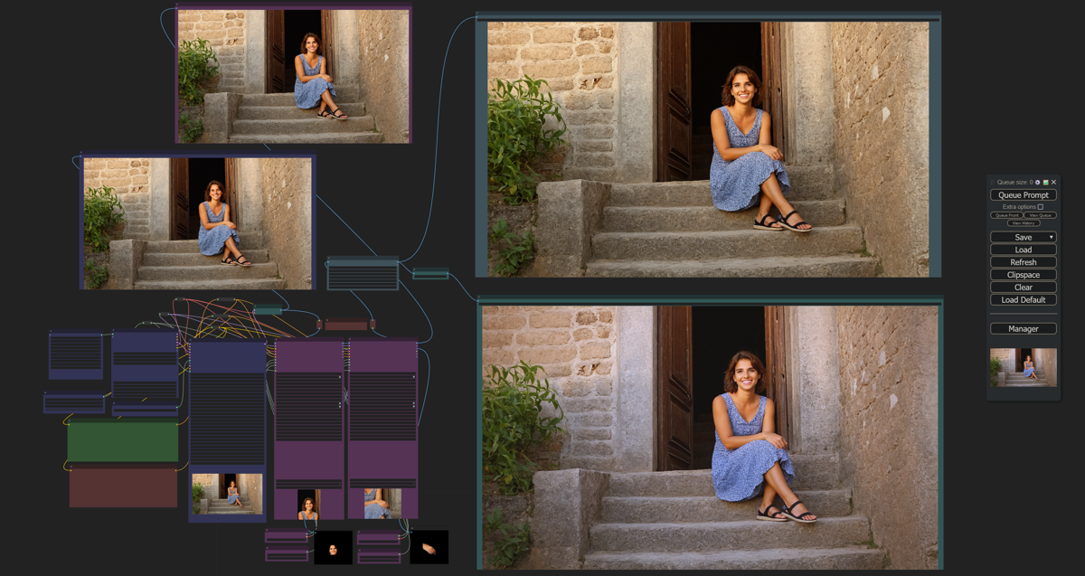 ComfyUi Workflow Hires+ADetailerx2+Loras+Upscale+Style filter for 4k gens fast and easy with SD ...