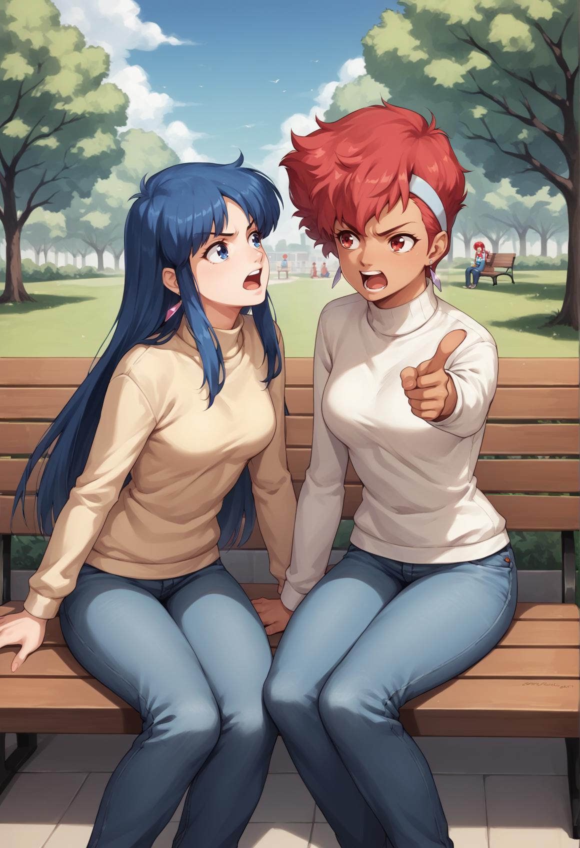 Kei&Yuri (Dirty Pair) XL - v1.0 | Stable Diffusion LoRA | Civitai