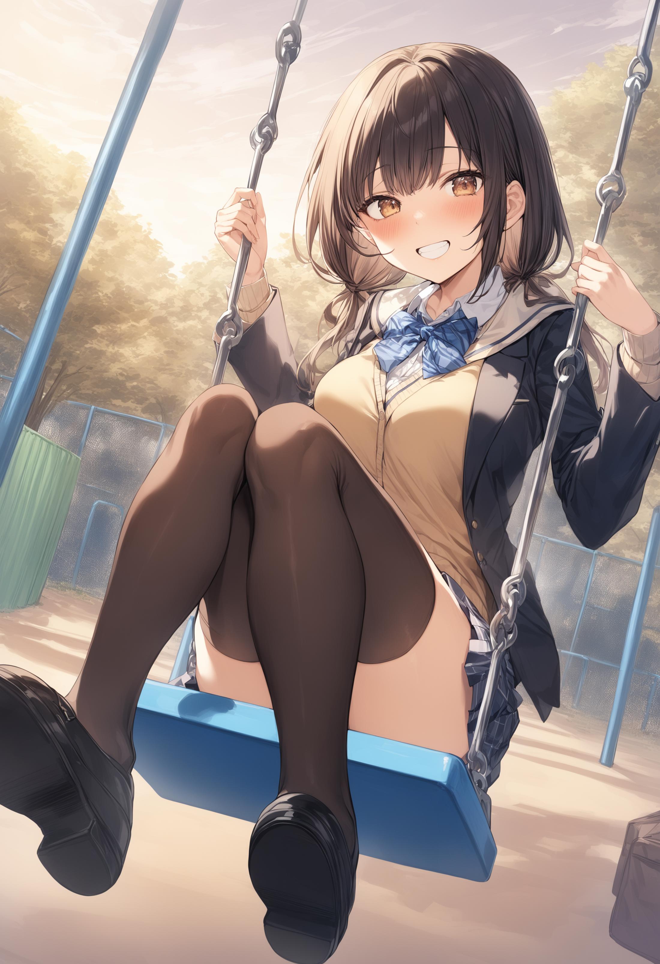 [SDXL&Pony] swing / - Animagine v1.0