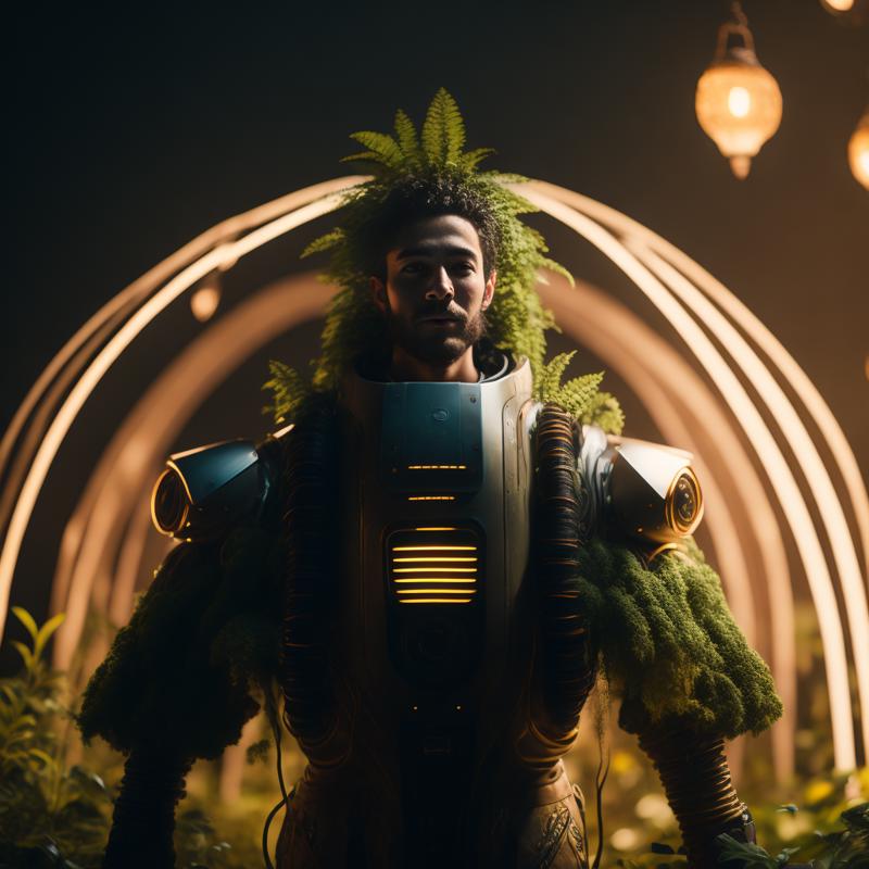 Solarpunk male fashion