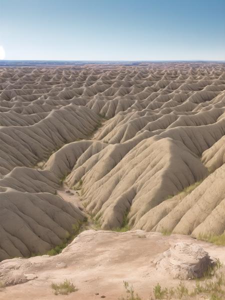 AI Image Creation North Dakota Badlands - AIEasyPic