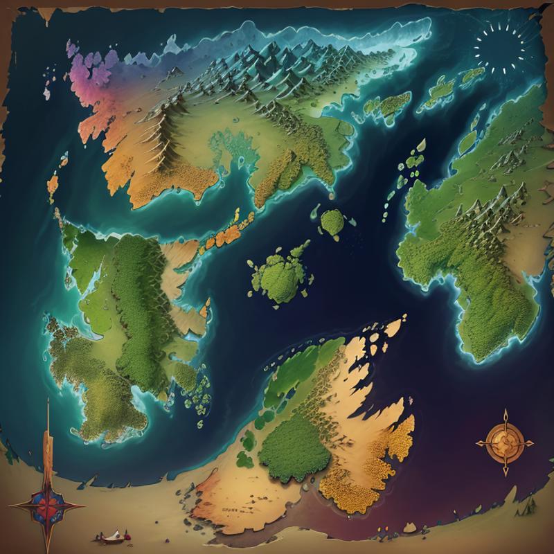 Table Rpg / D&D Maps - #10 - World map - v1.0 Showcase | Civitai