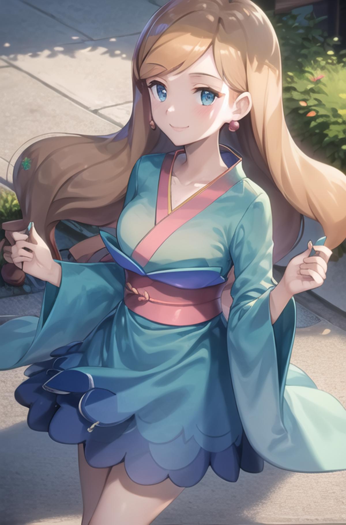 Linnea (furisode girl, trainer from pokemon) ふりそで - v1.0 | Stable ...