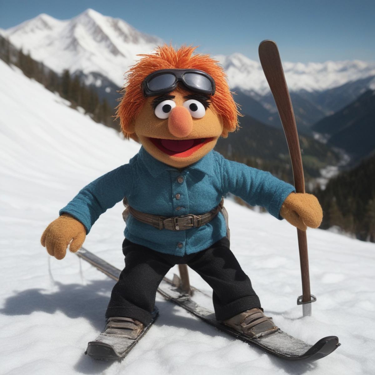 skiing puppet | Civitai