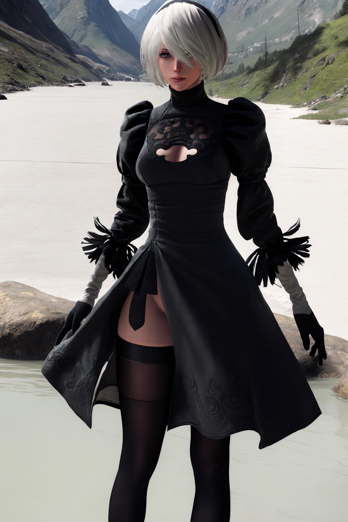 [XL&1.5] 2B (‎YoRHa No.2 Type B) Nier:Automata - v2.0 | Stable Diffusion LoRA | Civitai