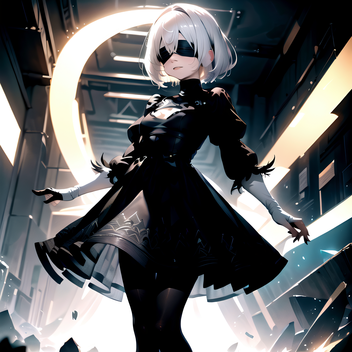 2B (NieR:Automata) LoRA / Younger edition - v1.0 | Stable Diffusion LoRA | Civitai