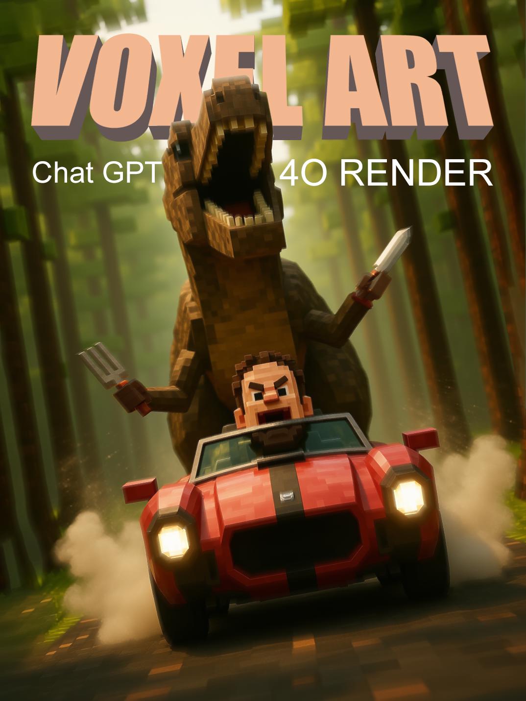 ChatGPT-4o Renderer - 3d pixel art