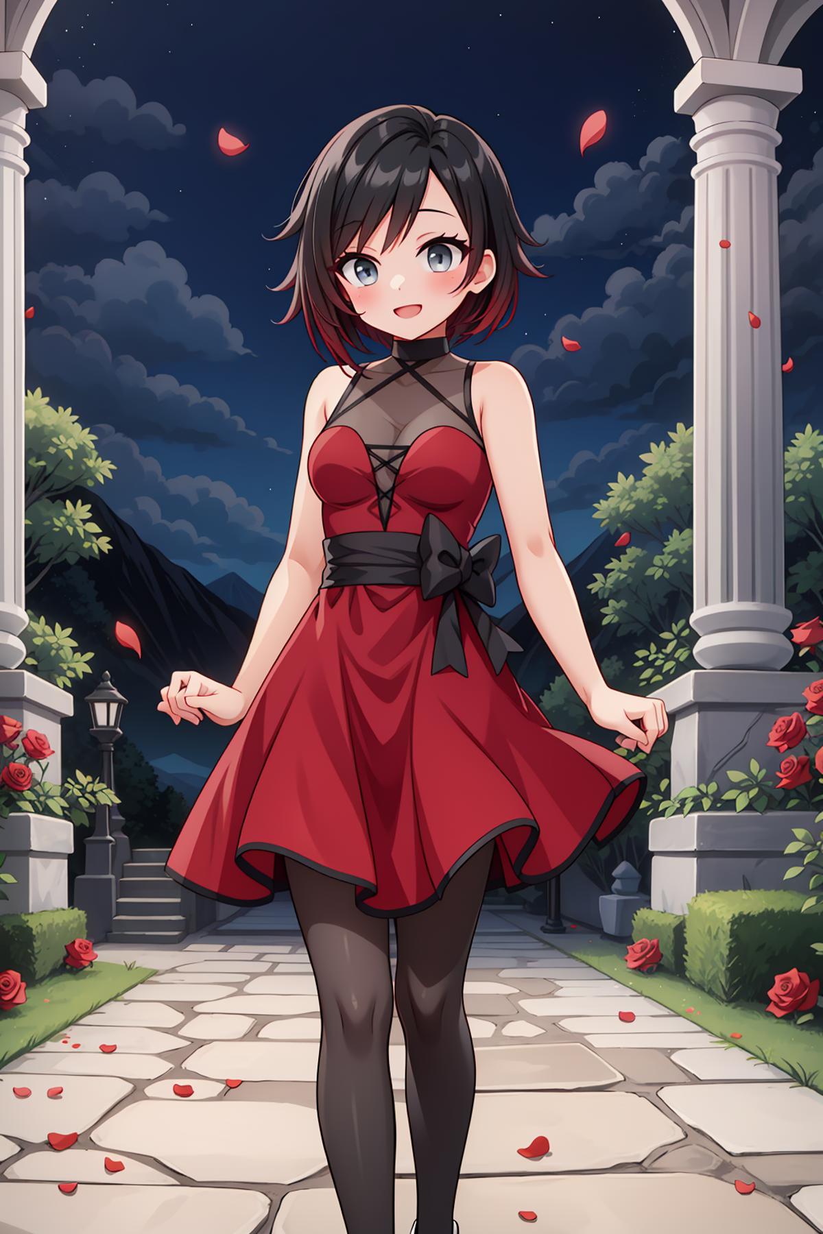 RWBY - Ruby Dance Dress - v2.0 | Stable Diffusion LoRA | Civitai